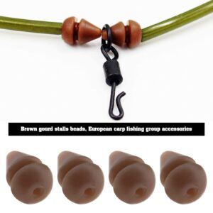 eMagTech 50PCS Helicopter Chod Rig Bead Carp Fishing Terminal Tackle Rubber Rigs Grommet for Chod Helicopter Rig Safety System Fishing Accessories