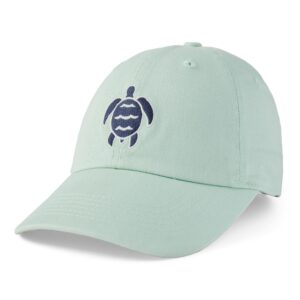 life is good. positive lifestyle turtle chill cap, sage green, one size