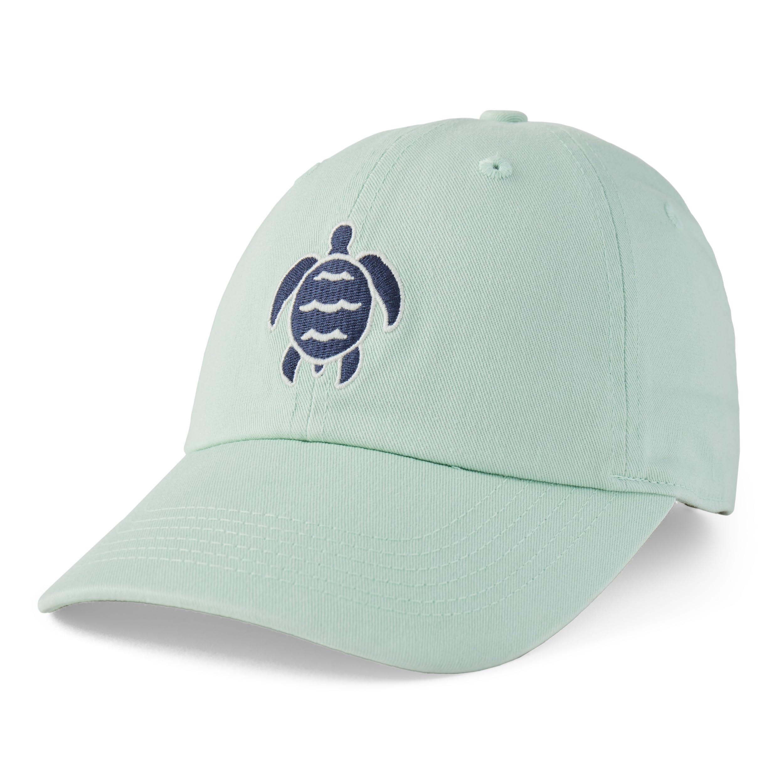 Life is Good. Positive Lifestyle Turtle Chill Cap, Sage Green, One Size