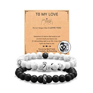 ungent them couples bracelets matching stuff long distance relationship promise his hers christmas i love you sweetest valentines day gifts for him her boyfriend girlfriend women men bf