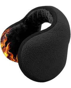 venswell winter ear muffs/earmuffs for men women fleece ear warmers for cold weather running-behind the head ear cover adjustable