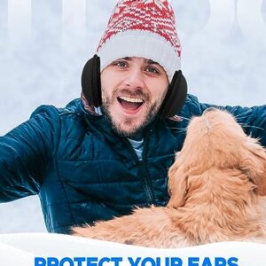 Venswell Winter Ear Muffs/Earmuffs for Men Women Fleece Ear Warmers for Cold Weather Running-Behind the Head Ear Cover Adjustable