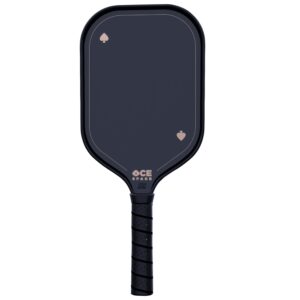 ace pickleball spade - premium pickleball paddle, made of carbon fiber - usapa approved best pickle ball racket for tournament play - non-slip grip texture, ultimate spin & control with honeycomb core