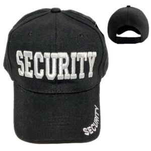 mrlahat security baseball cap adjustable 3d embroidered for men women black