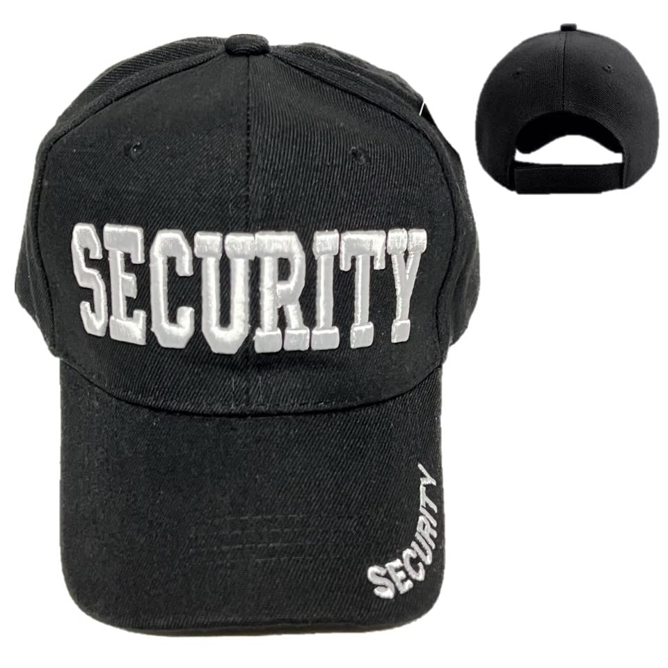 Mrlahat Security Baseball Cap Adjustable 3D Embroidered for Men Women Black