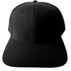 CYGTE XL, XXL Mens Oversize Extra Large Snapback Trucker Hat Mesh Adjustable Baseball Cap Blank Plain Cool Work Ball Caps for Big Heads -Black