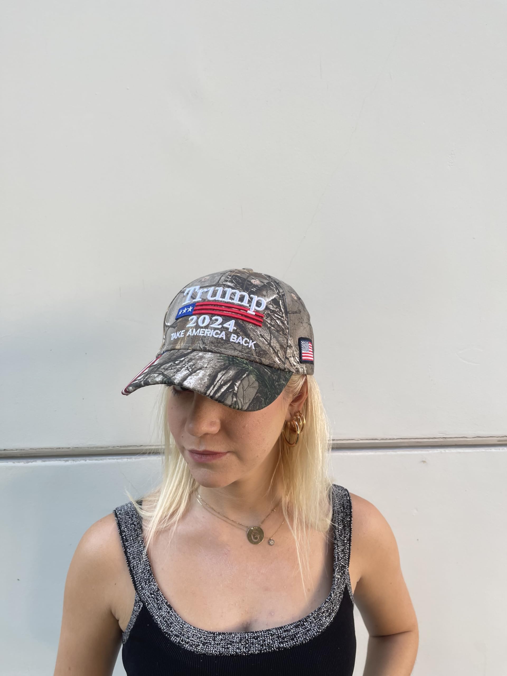 MADE in USA Trump Hat 2024 Take America Back Camo Hat Adjustable Cap Hat Presidential Election Campaign