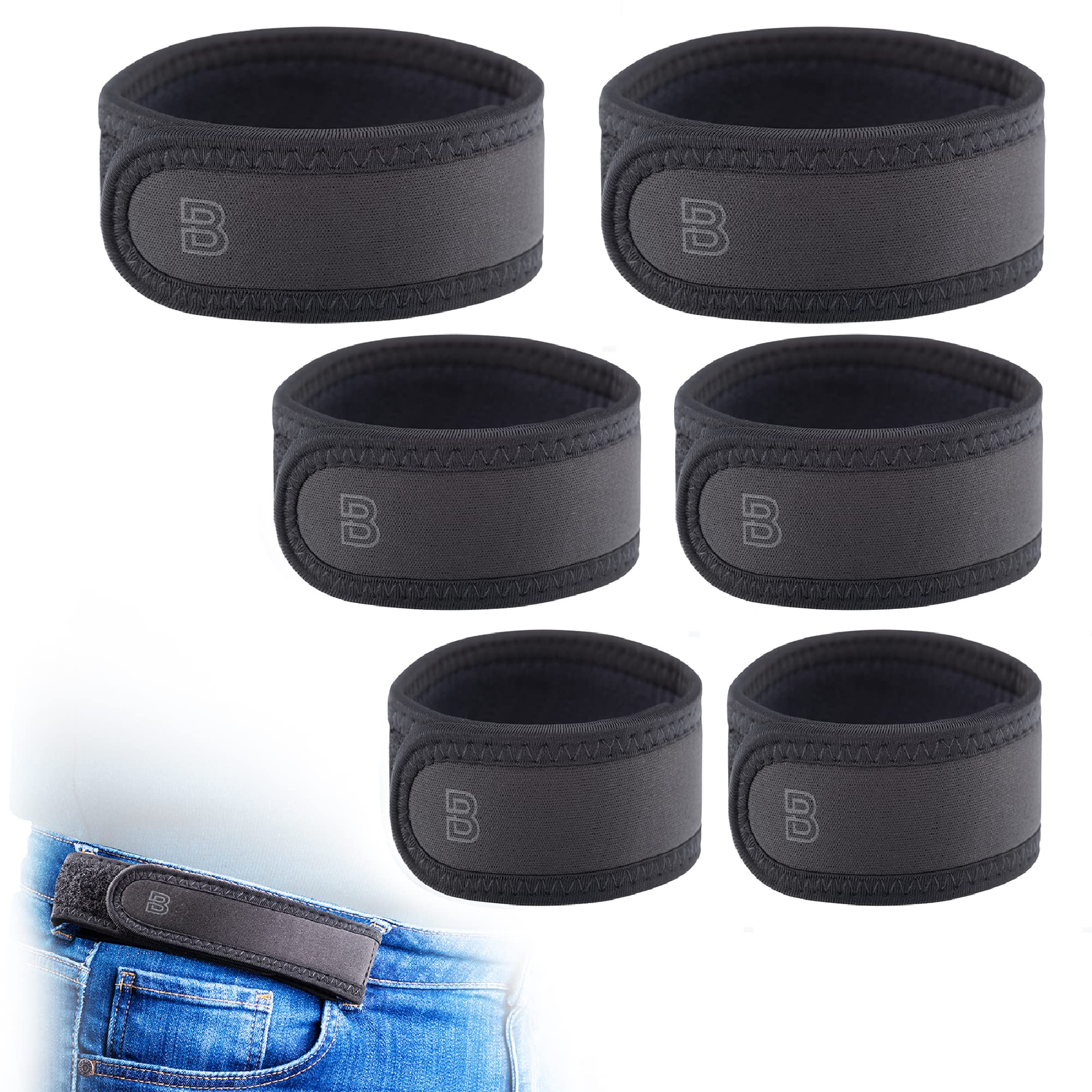 BeltBro Pro For Men – Next Generation Buckle-Free Elastic Belt With Ultra-Soft Edge Padding - Fits 1.5 Inch Belt Loops – Comfortable & Easy To Use (Black)