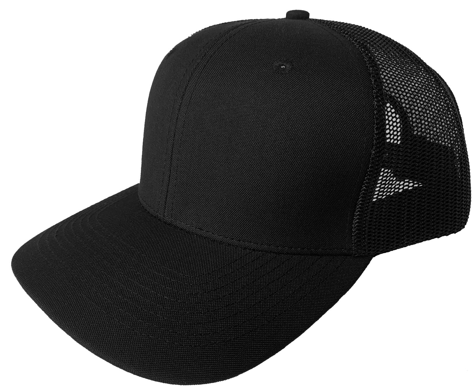 CYGTE XL, XXL Mens Oversize Extra Large Snapback Trucker Hat Mesh Adjustable Baseball Cap Blank Plain Cool Work Ball Caps for Big Heads -Black