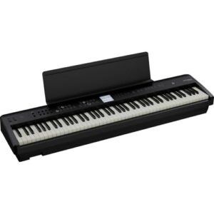 roland fp-e50 digital piano | supernatural piano & zen-core sound engines | 88-note hammer-action keyboard | professional auto-accompaniment | mic input with vocal harmony fx | bluetooth/midi support