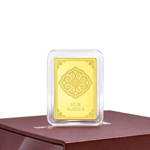 CHOW SANG SANG 999.9 24K Solid Gold Price-by-Weight 19.98g Gold Dragon Bullion for Women and Men 938449