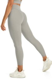 nepoagym high waisted leggings for women no front seam,lightweight yoga leggings buttery soft 25 inch 7/8 length(taupe,m)