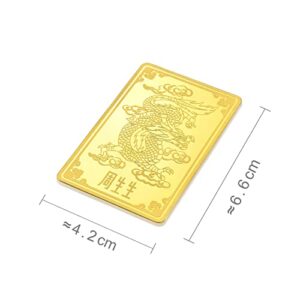 CHOW SANG SANG 999.9 24K Solid Gold Price-by-Weight 19.98g Gold Dragon Bullion for Women and Men 938449