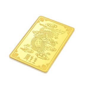 chow sang sang 999.9 24k solid gold price-by-weight 19.98g gold dragon bullion for women and men 938449