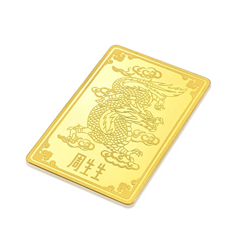 CHOW SANG SANG 999.9 24K Solid Gold Price-by-Weight 19.98g Gold Dragon Bullion for Women and Men 938449