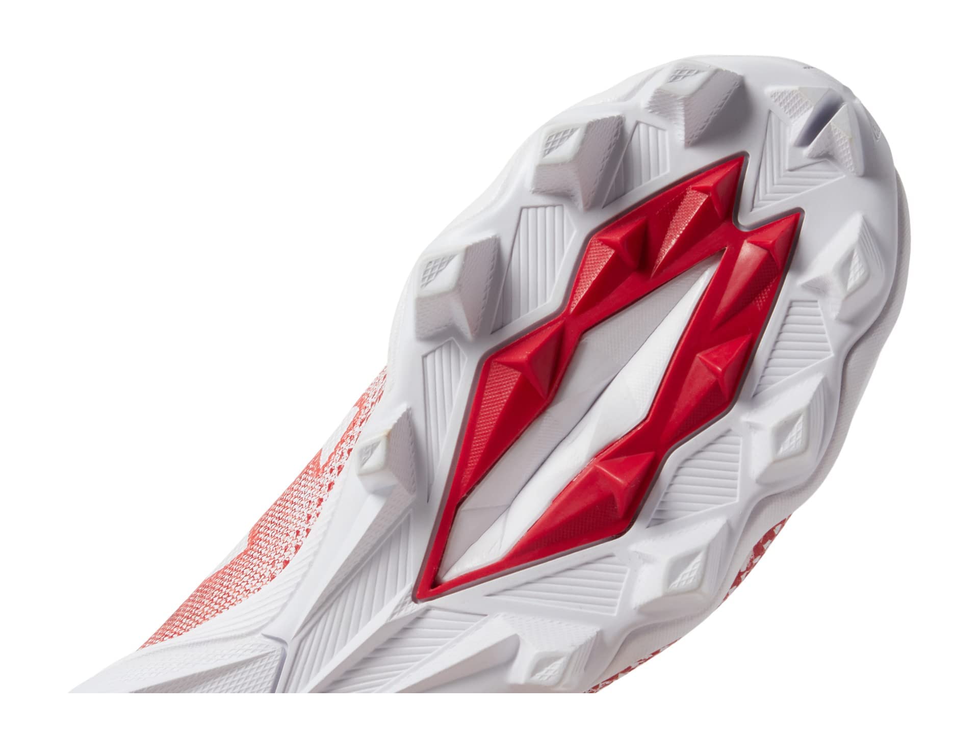 Under Armour Boy's Spotlight 3.0 Rubber Molded (Toddler/Little Kid/Big Kid) Red/White/Metallic Silver 4.5 Big Kid M