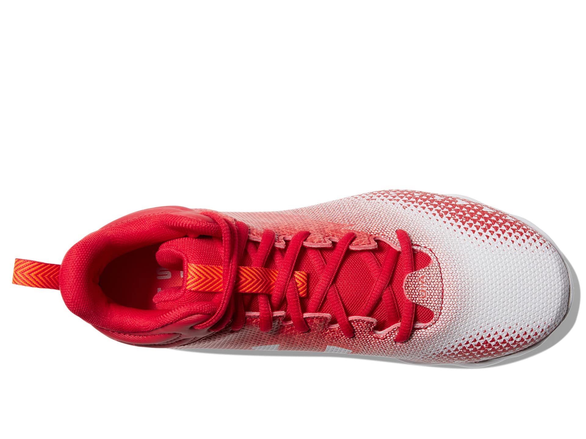 Under Armour Boy's Spotlight 3.0 Rubber Molded (Toddler/Little Kid/Big Kid) Red/White/Metallic Silver 4.5 Big Kid M