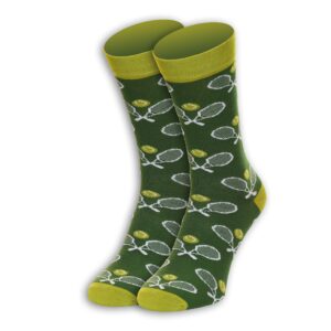 euroscarves sports-themed socks (us, numeric, 8, 11, regular, regular, tennis)