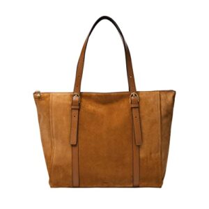 fossil carlie tote, saddle