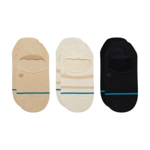 stance necessity 3 pack no show socks (small, multi)