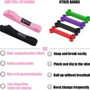 Long Resistance Bands, Fabric Resistance Bands Stretch Bands for Exercise Bands Resistance Bands Set Elastic Resistance Bands for Working Out Women Resistance Bands for Physical Therapy