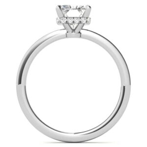 Solitaire Moissanite Engagement Ring Set, 2 CT Radiant Cut Moissanite Bridal Wedding Ring Set for Women, Anniversary / Propose Gifts Her, VVS1 Colorless, 10K 14K 18K Solid Gold, 925 Silver (10K Solid White Gold)