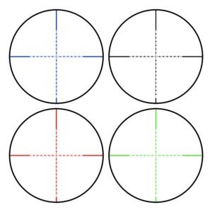 AOL Hunting Rifle Scope/Red, Green Illuminated Mil Dot Reticle/Fully Multi-Coated Lens/Wind and Elevation Adjust/Front AO Adjust for fine Tuning/3" Sunshade (MT4-12x50)