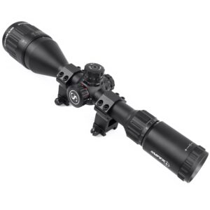 sniper mt 4-12x50 aol rifle scope with red/green/blue illuminated reticle riflescope, adjustable objective (mt4-12x50aol)