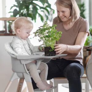 Stokke Clikk Cushion, Blueberry Boat - Compatible Clikk High Chair - Provides Support for Babies - Made with Organic Cotton - Reversible & Machine Washable - Best for Ages 6-36 Months