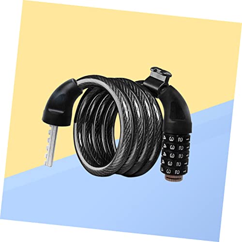 GAFOKI Combination Bike Lock 5 Heavy Cycling Black Password Cm Cable Duty Digit Lock Bike