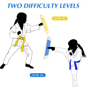 Wettarn 2 Pcs Rebreakable Boards Martial Arts Breaking Boards Taekwondo Boards for Breaking Karate Boards for Breaking Adults Martial Arts Training Equipment Rebreakable Punching Board(Blue, Yellow)