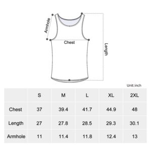 Mens Workout Stringer Tank Tops Fitness Performance Muscle Sleeveless Shirts Gym Training Bodybuilding Vest(GNWTSB XL)