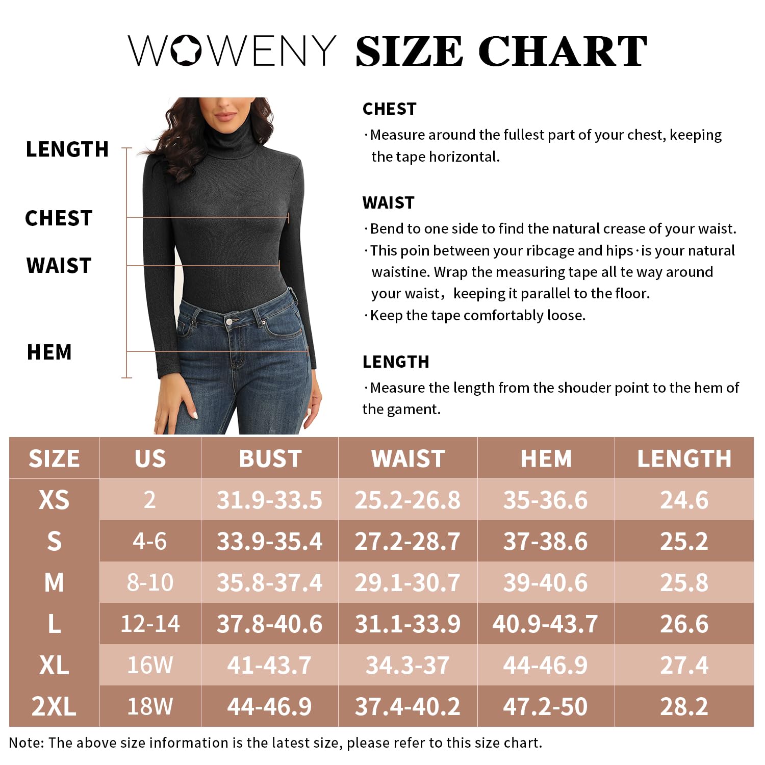 WOWENY Womens Fashion Turtleneck Long Sleeve Thermal Shirts Slim Fit Soft Base Layer Underwear Tops