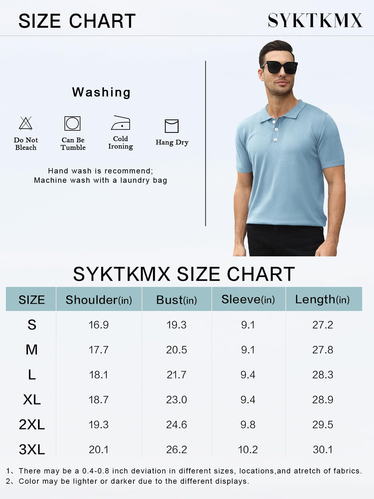 Syktkmx Mens Golf Polo Shirts Short Sleeve Casual Banded Bottom Stretch Classic Fit Solid Knit T-Shirts Mint