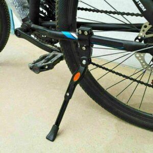 JTZXJJX Adjustable Bicycle Kickstand, Bike Side Kick Stand Rear Mount Stand for 22"-27" 700c Tire Cycling Mountain Road Bike Bicycle (Black)