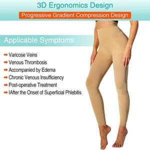 Compression Pantyhose 8-15mmHg for Women's Medical Quality Footless Support Stocking Compressive Tights