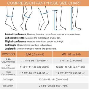 Compression Pantyhose 8-15mmHg for Women's Medical Quality Footless Support Stocking Compressive Tights