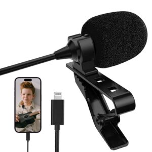 altson professional lavalier microphone for iphone/video conference/podcast/voice dictation/youtube grade omnidirectional phone audio video recording condenser microphone (9.98ft)