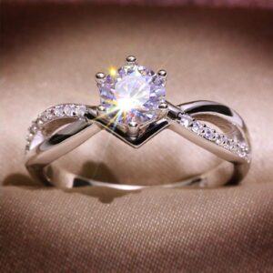 diamond rings for women cubic zirconia, fashion jewelry rings for women romantic wedding band jewelry valentine's day