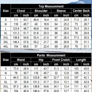 COOFANDY Men's 2 Piece Linen Set Long Sleeve Henley Shirts Casual Beach Pants With Pockets Summer Yoga Outfits