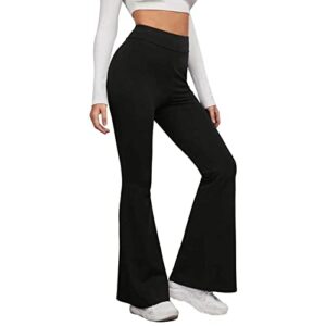 women's flare leggings,bootcut yoga pants for women high waisted soft & breathable flare workout pants leggings