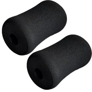 Foam Foot Pads Rollers Set of a Pair for Home Gym Exercise Machines Equipments (5.1x2.75x0.9inches(2 Count))