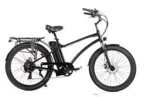 26" 48v 500w 13ah step-thru/step-over beach cruiser electric bicycle city e-bike mountain bike (fit 5ft 3in to 6ft 8in) (step over black)