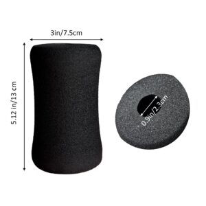 Foam Foot Pads Rollers Set of a Pair for Home Gym Exercise Machines Equipments (5.1x2.75x0.9inches(2 Count))