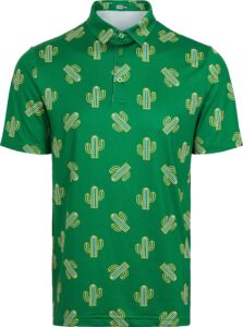 even par golf - performance golf polo shirt - wasted cactus (as1, alpha, l, regular, regular)