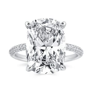 rodiffy 7ct elongated cushion cut promise ring,simulated diamond 925 silver engagement ring(7)