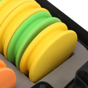 Flbirret 24pcs EVA Fishing Line Storage Spools Winding Board Tool Bobbin Tackle Mix Color High Density Foam ABS Plastic Excellent