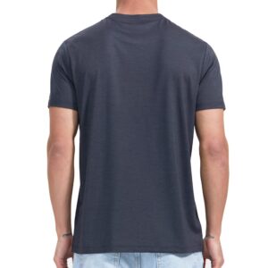 Woolinkin Merino Wool Coolmax Blend T Shirt - Men’s Durable Short Sleeve Wool Base Layer - 150 Lightweight (Dark Grey, Large)