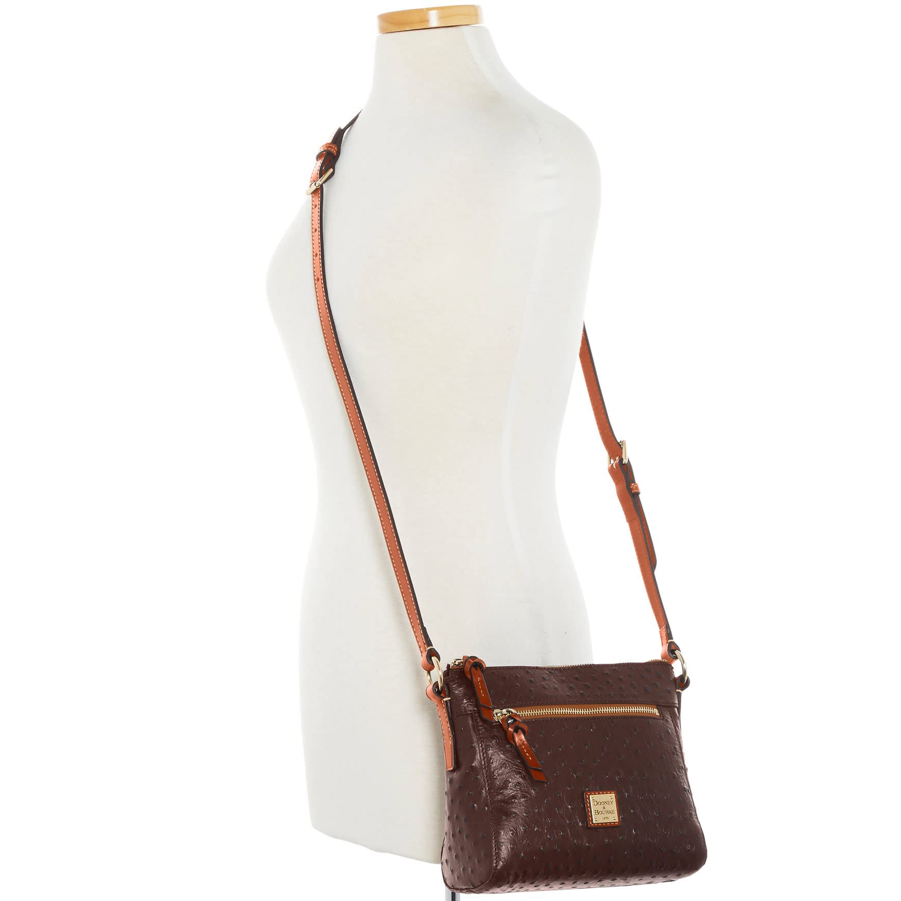 Dooney & Bourke Ostrich Allison Crossbody Shoulder Bag