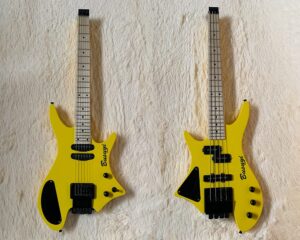 4 string bass/ 6 string lead headless tremolo busuyi guitar right